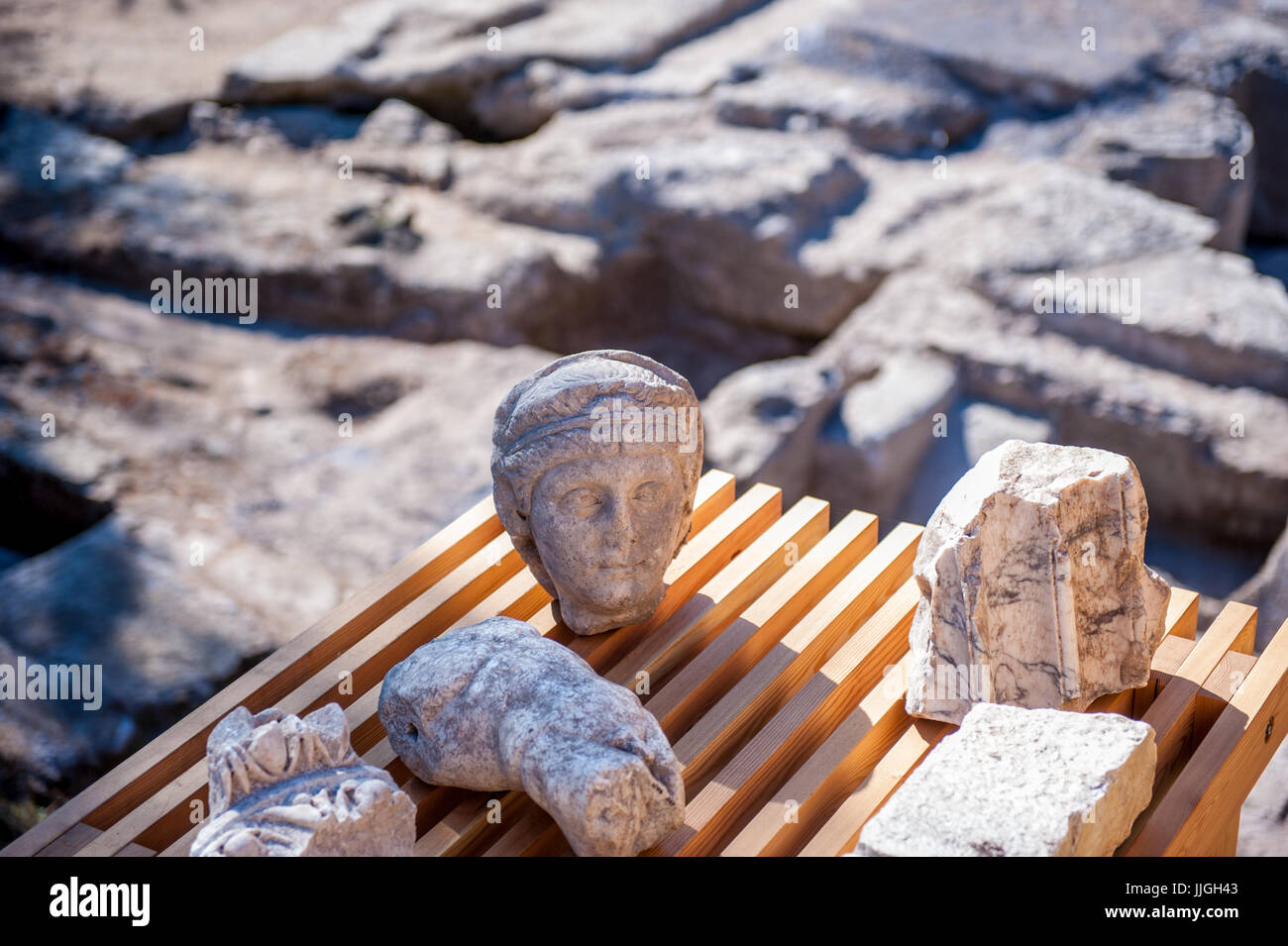 Roman archaeological finds in the Forum Romanum Stock Photo - Alamy
