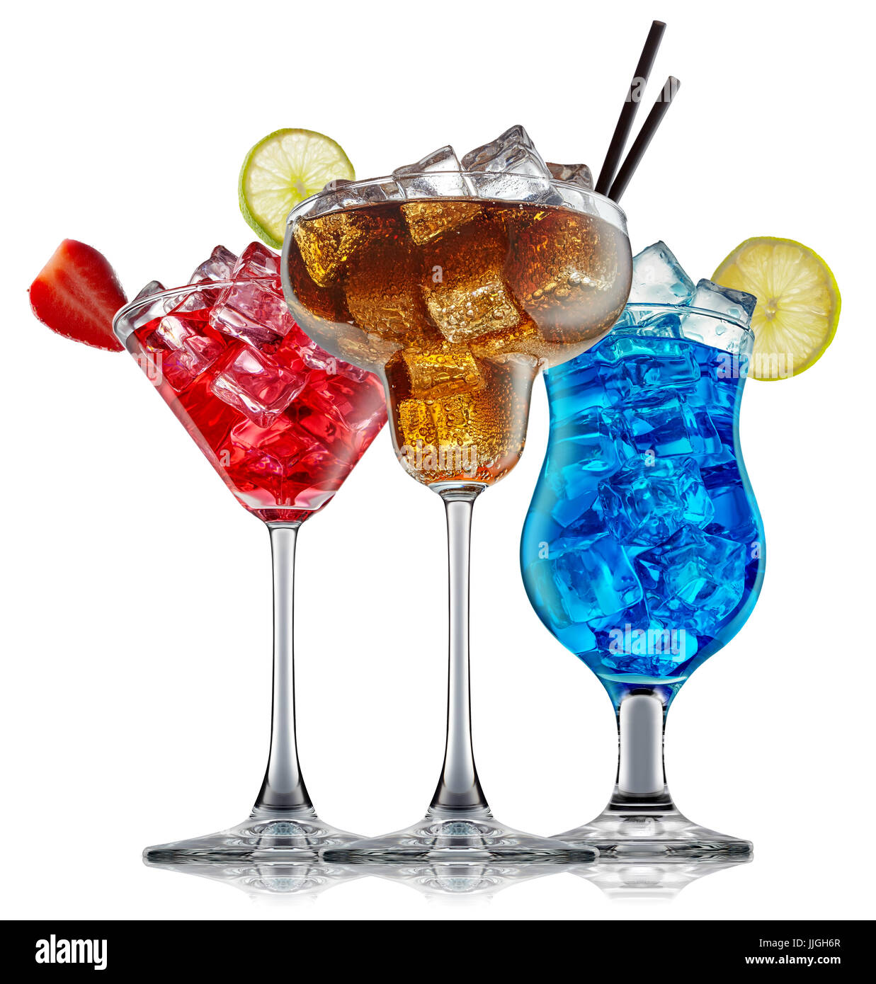 alcohol cocktail set Stock Photo - Alamy