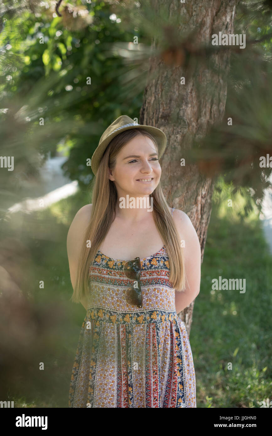 Leaning against a tree hi-res stock photography and images - Alamy