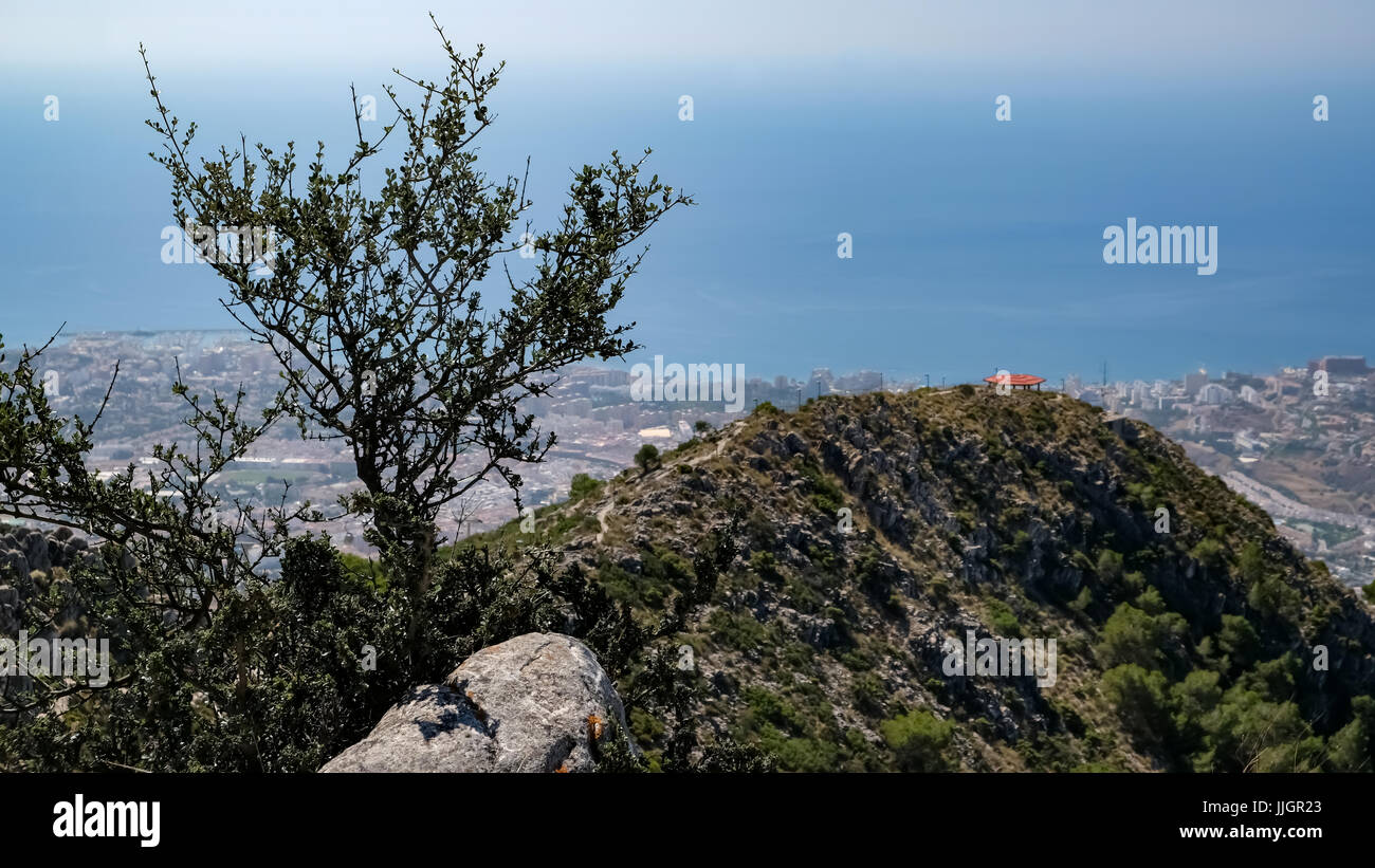 BENALMADENA, ANDALUCIA/SPAIN - JULY 7 : View from Mount Calamorro near ...