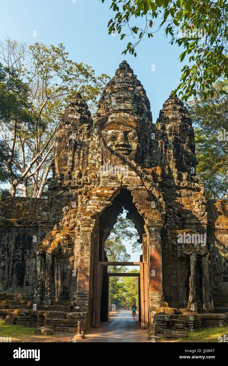 Angkor Thom, Bayon temple, Siem Reap Stock Photo - Alamy