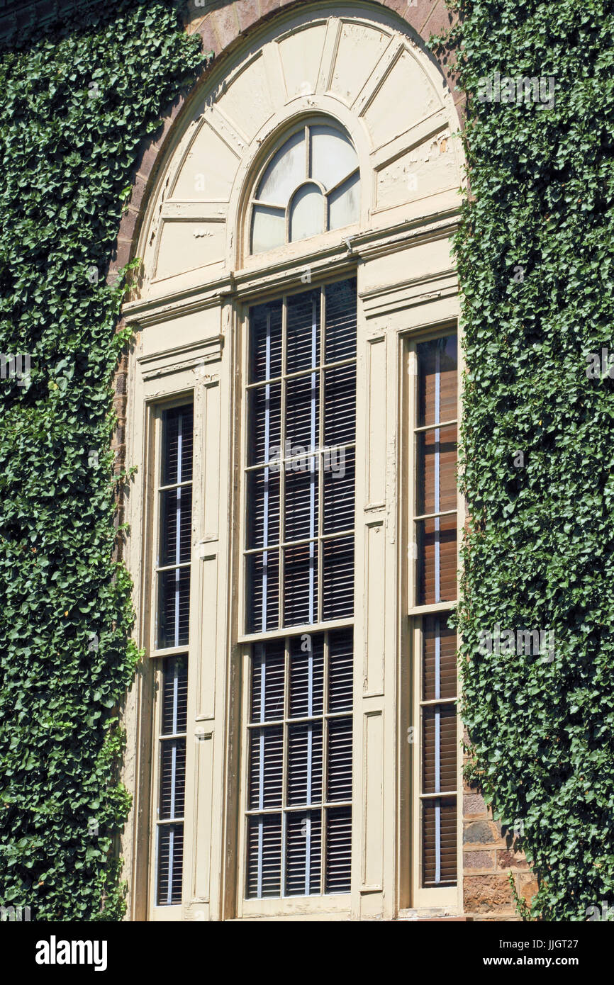 A window of Nassau Hall, Princeton University, Princeton NJ Stock Photo ...