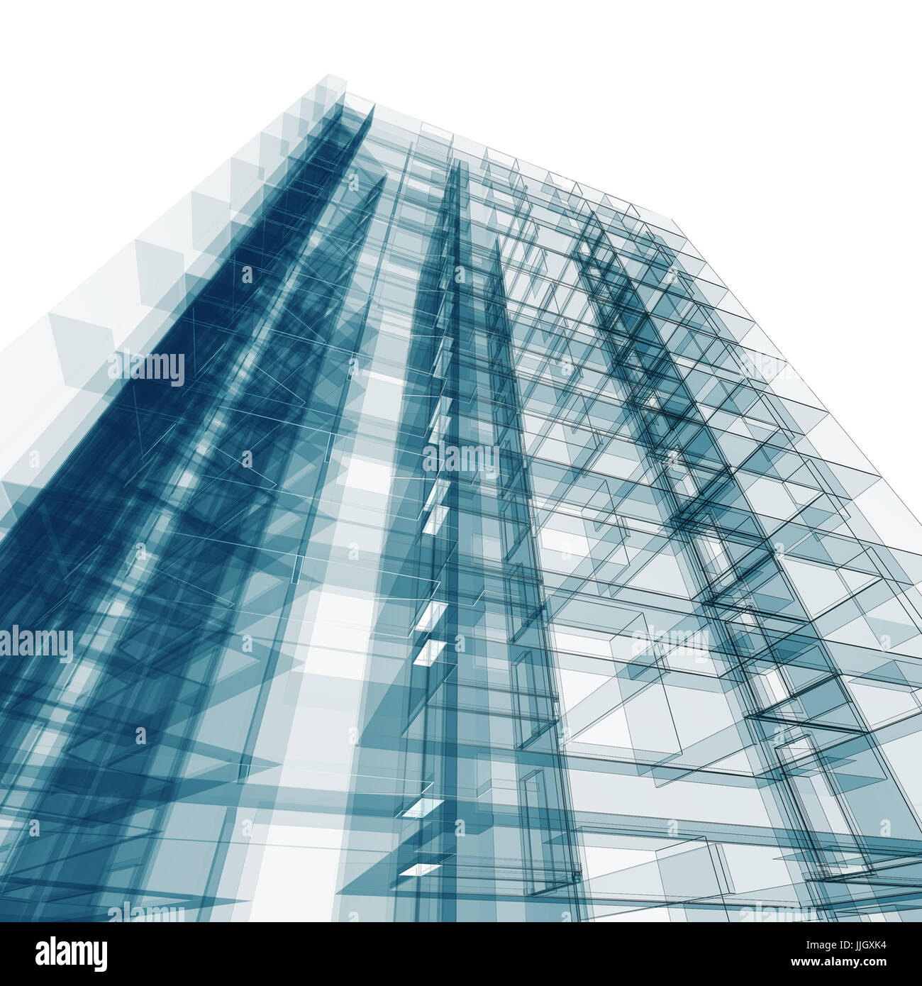 Architecture 3d concept Stock Photo - Alamy