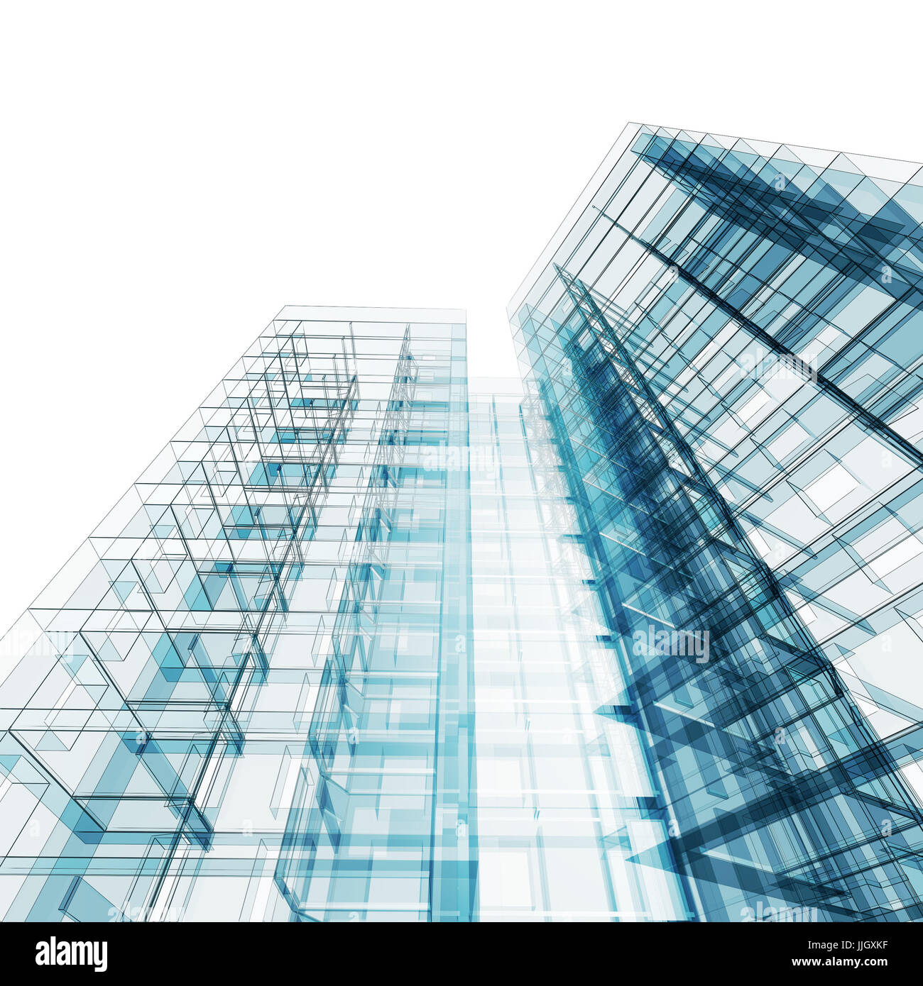 Abstract architecture 3d Stock Photo - Alamy