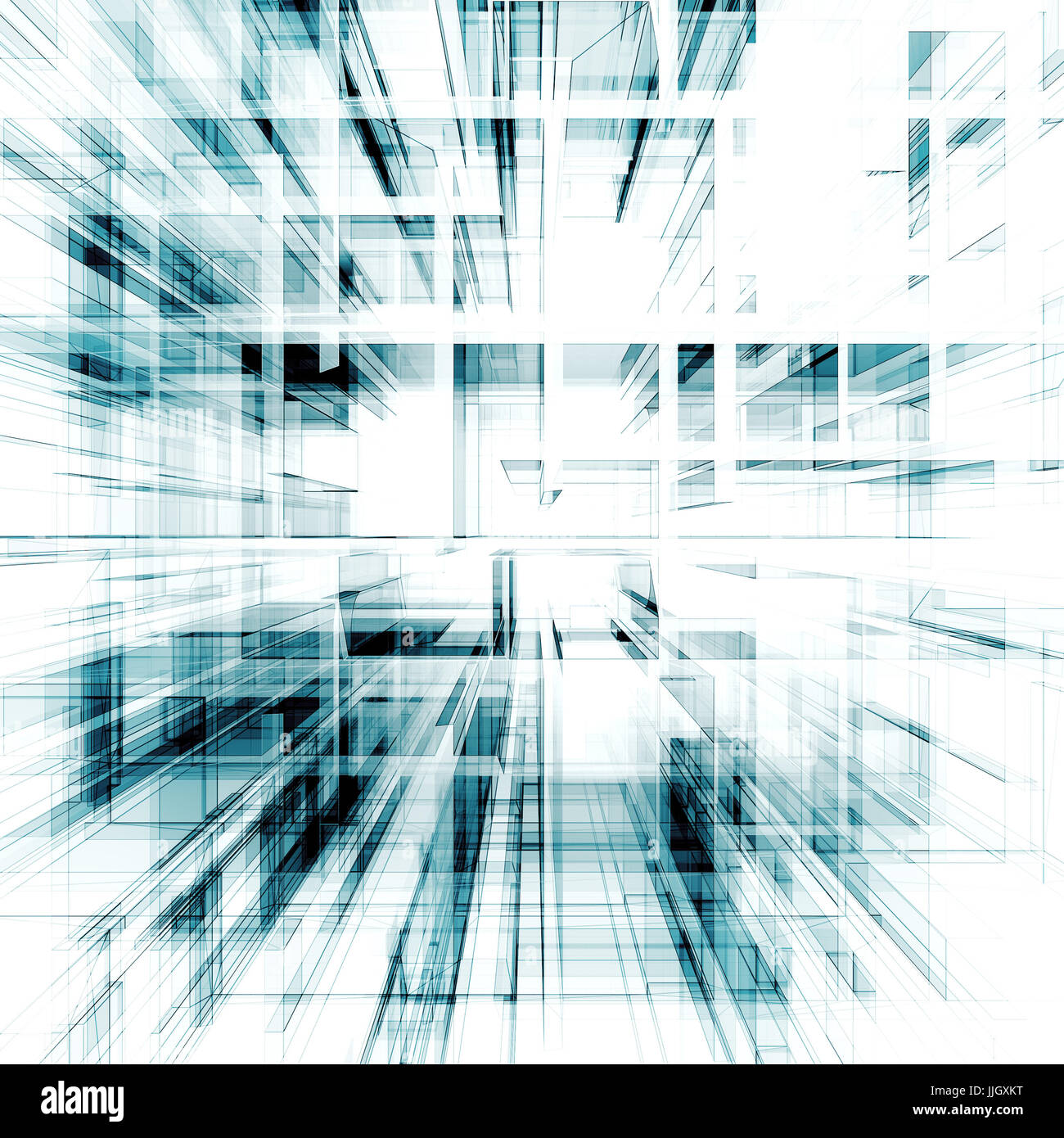 Architecture abstract 3d scene Stock Photo - Alamy