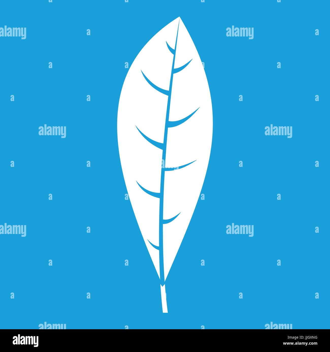 Leaf icon white Stock Vector Image & Art - Alamy