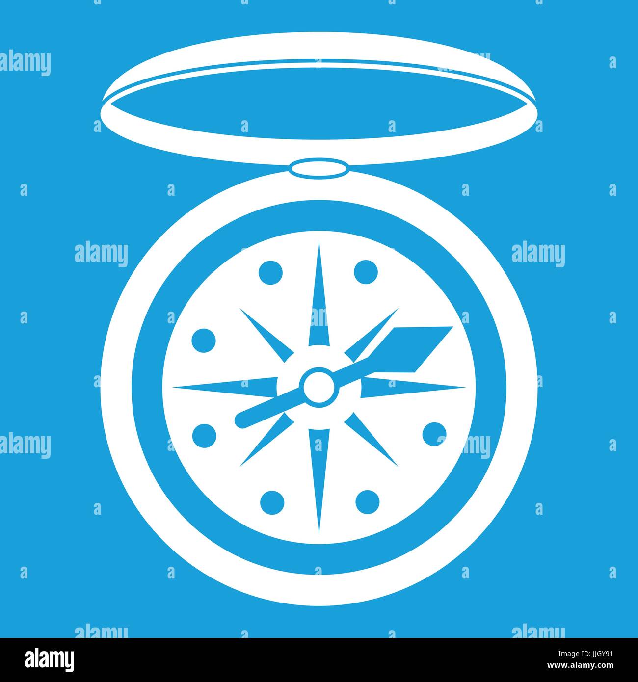 Compass icon white Stock Vector Image & Art - Alamy