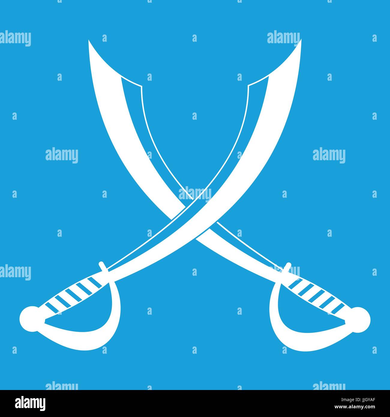 Two crossed sabers Stock Vector Images - Alamy