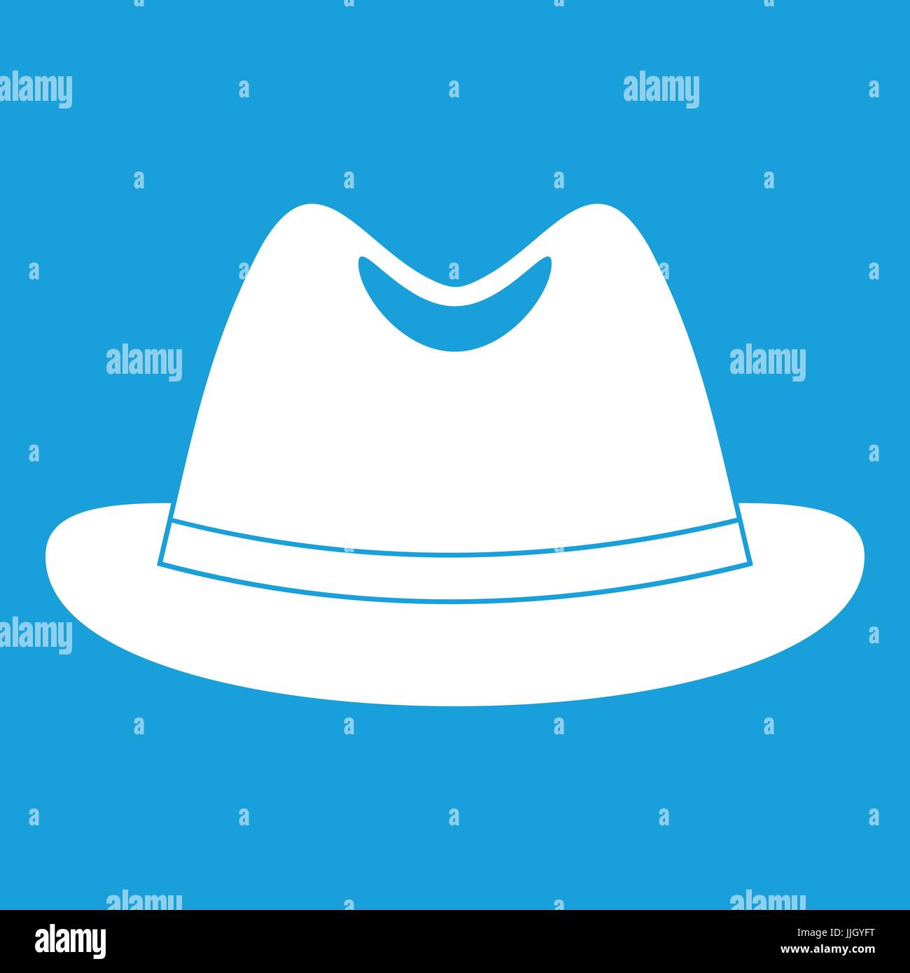 Man hat icon white Stock Vector Image & Art - Alamy