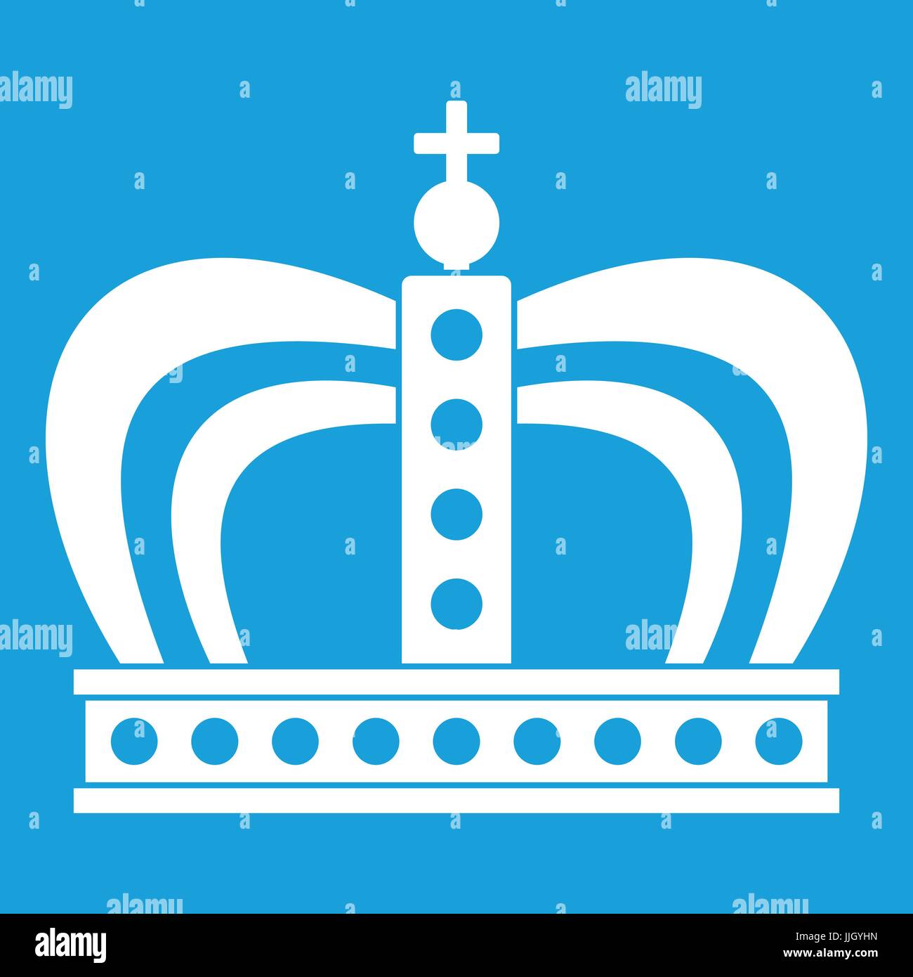 Monarchy crown icon white Stock Vector Image & Art - Alamy