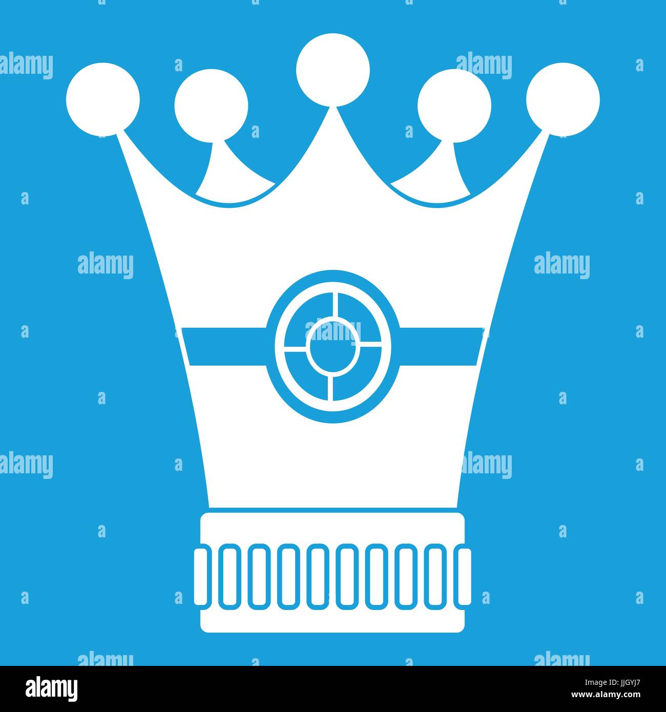 Medieval Crown Icon White Stock Vector Image And Art Alamy