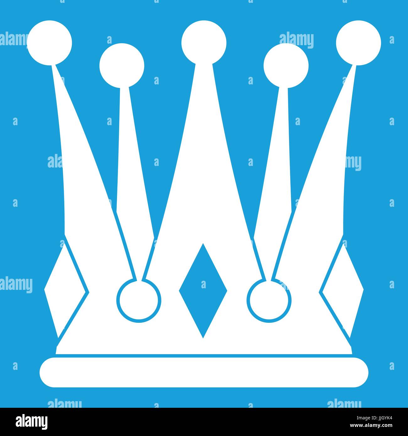 Kingly crown icon white Stock Vector Image & Art - Alamy