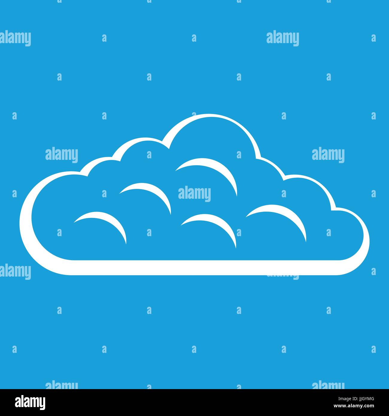 Sky cloud icon white Stock Vector Image & Art - Alamy