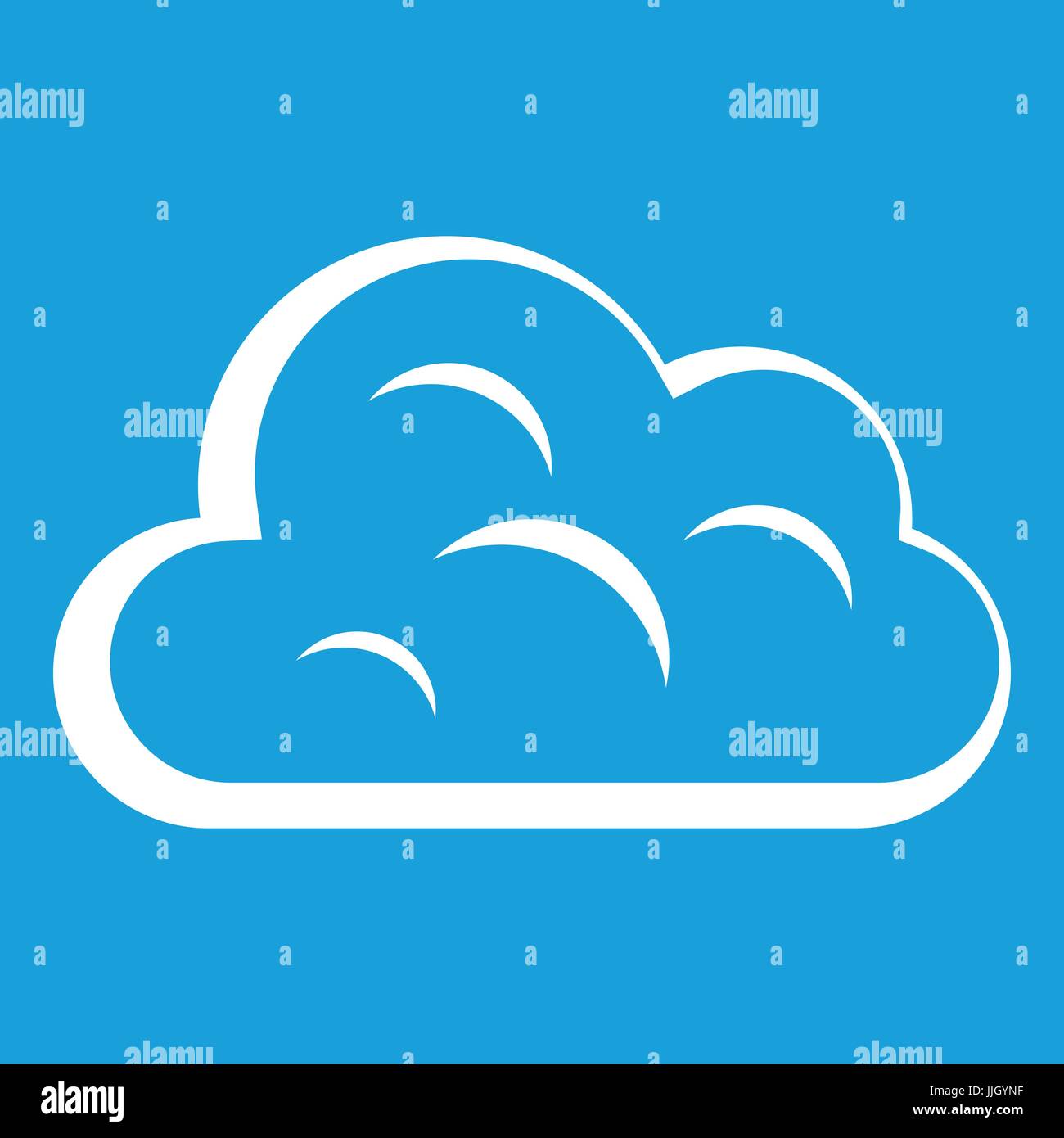 Big cloud icon white Stock Vector Image & Art - Alamy