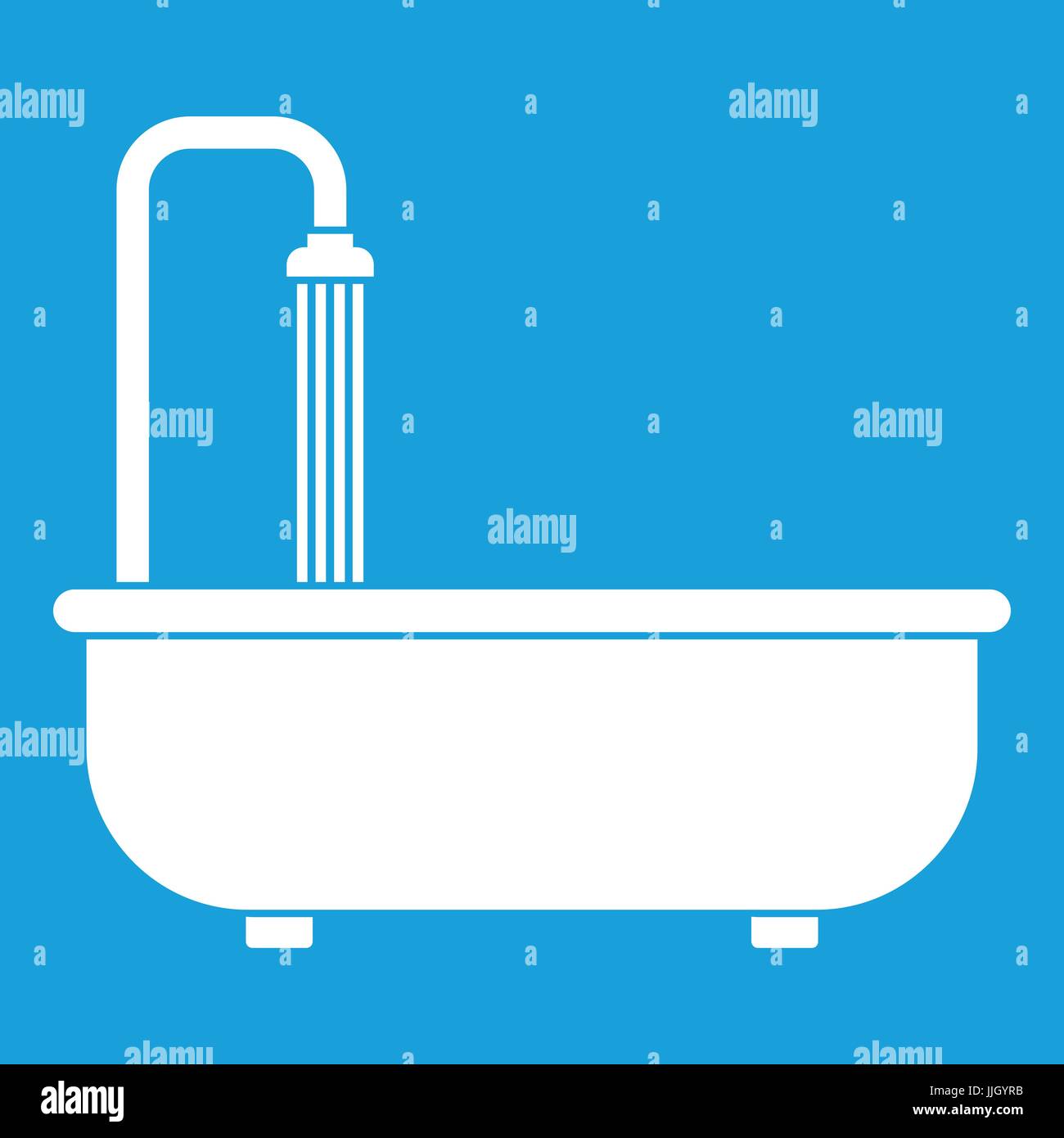 Bathroom icon white Stock Vector Image & Art - Alamy