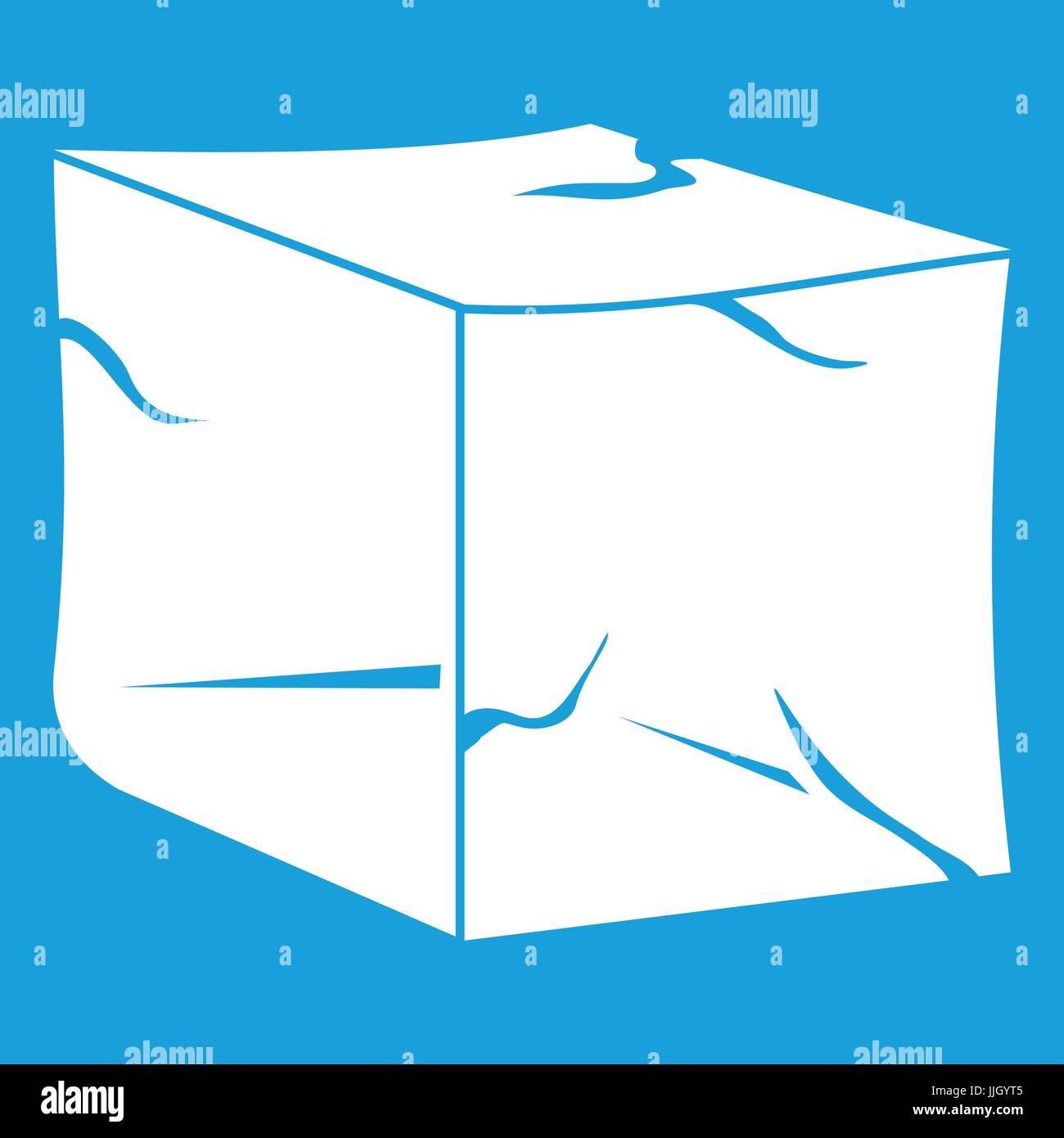 Ice icon white Stock Vector Image & Art - Alamy