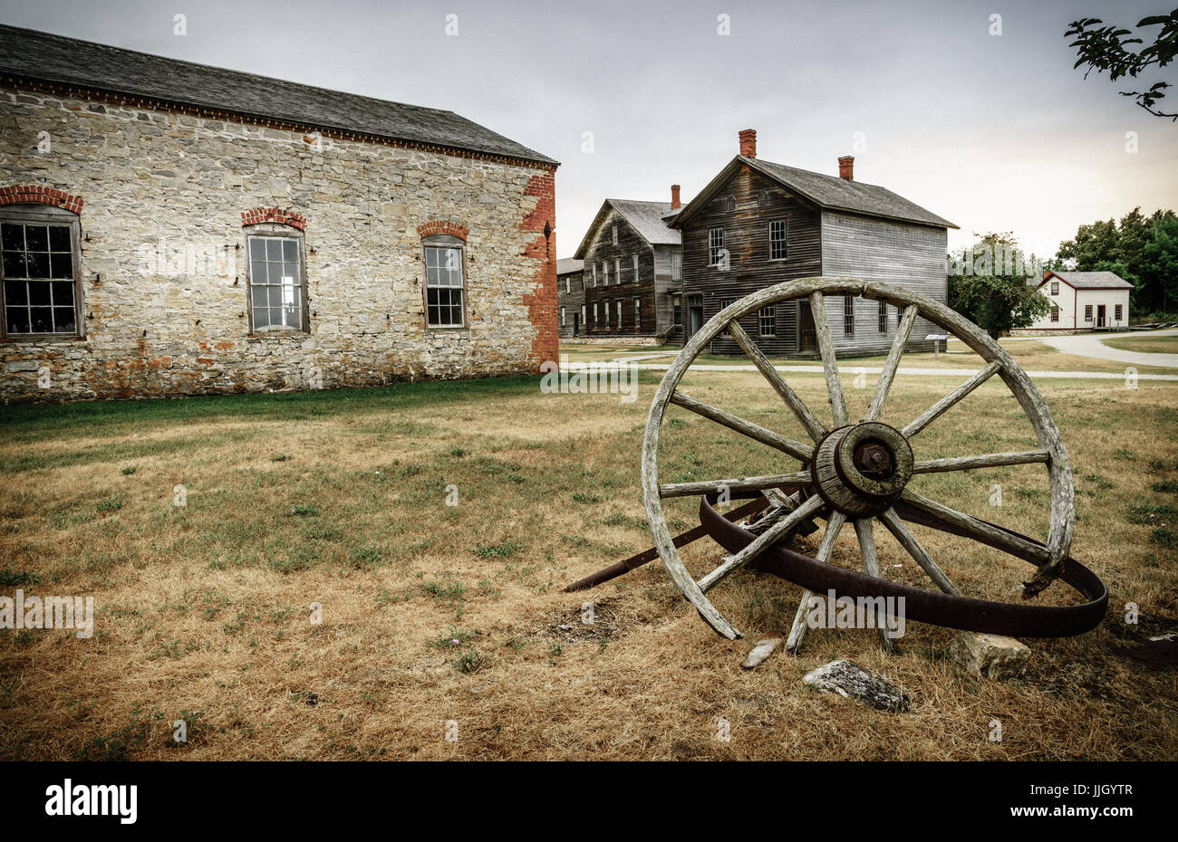 Ghost town of Fayette in Michigan Upper Peninsula Stock Photo - Alamy