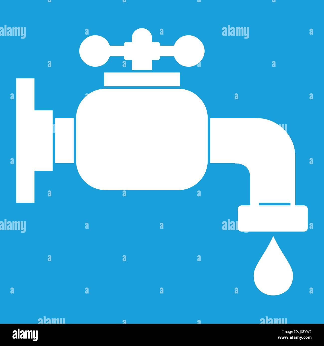 Water tap icon white Stock Vector Image & Art - Alamy