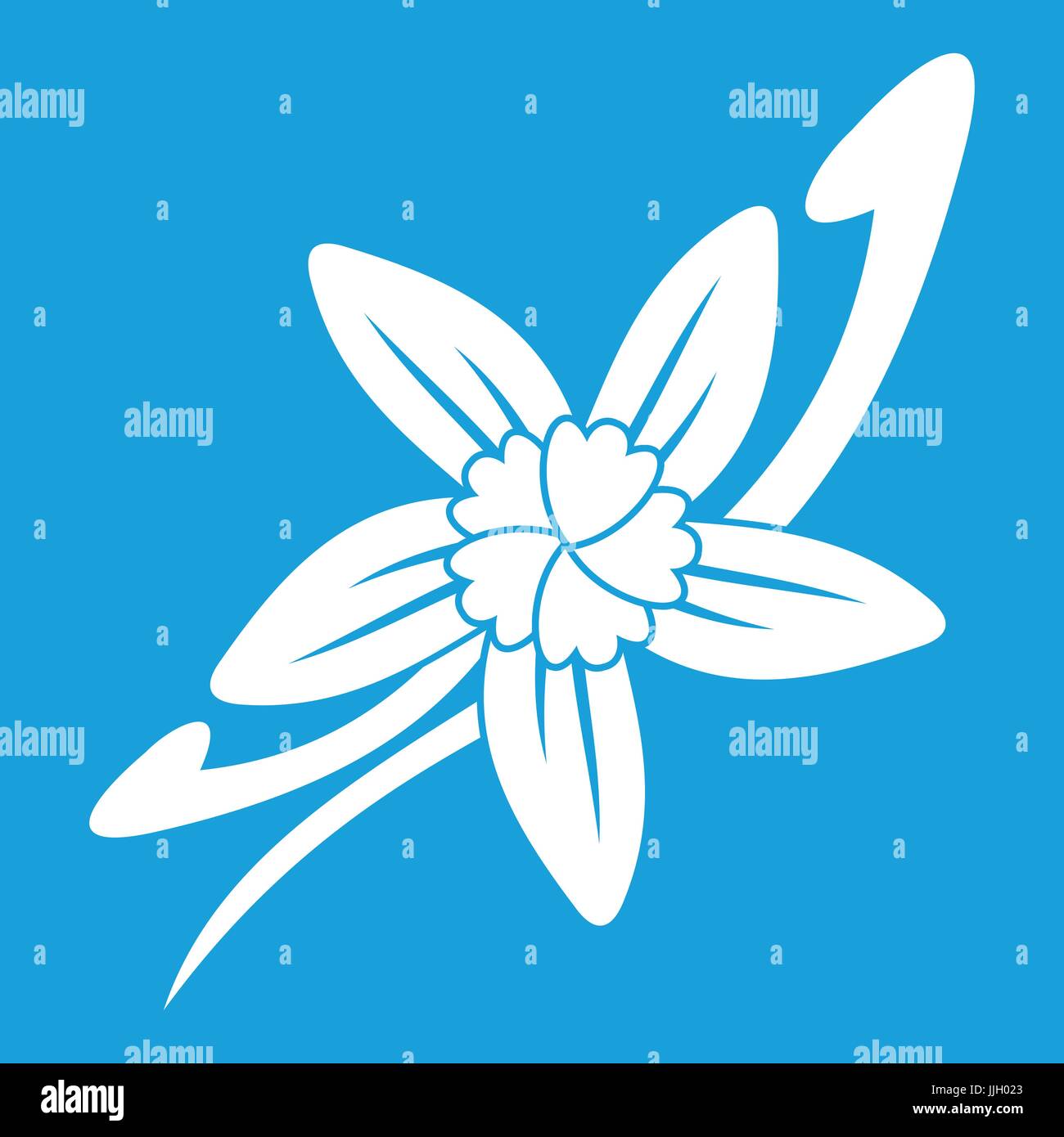 Vanilla sticks orchid flower Stock Vector Images - Alamy