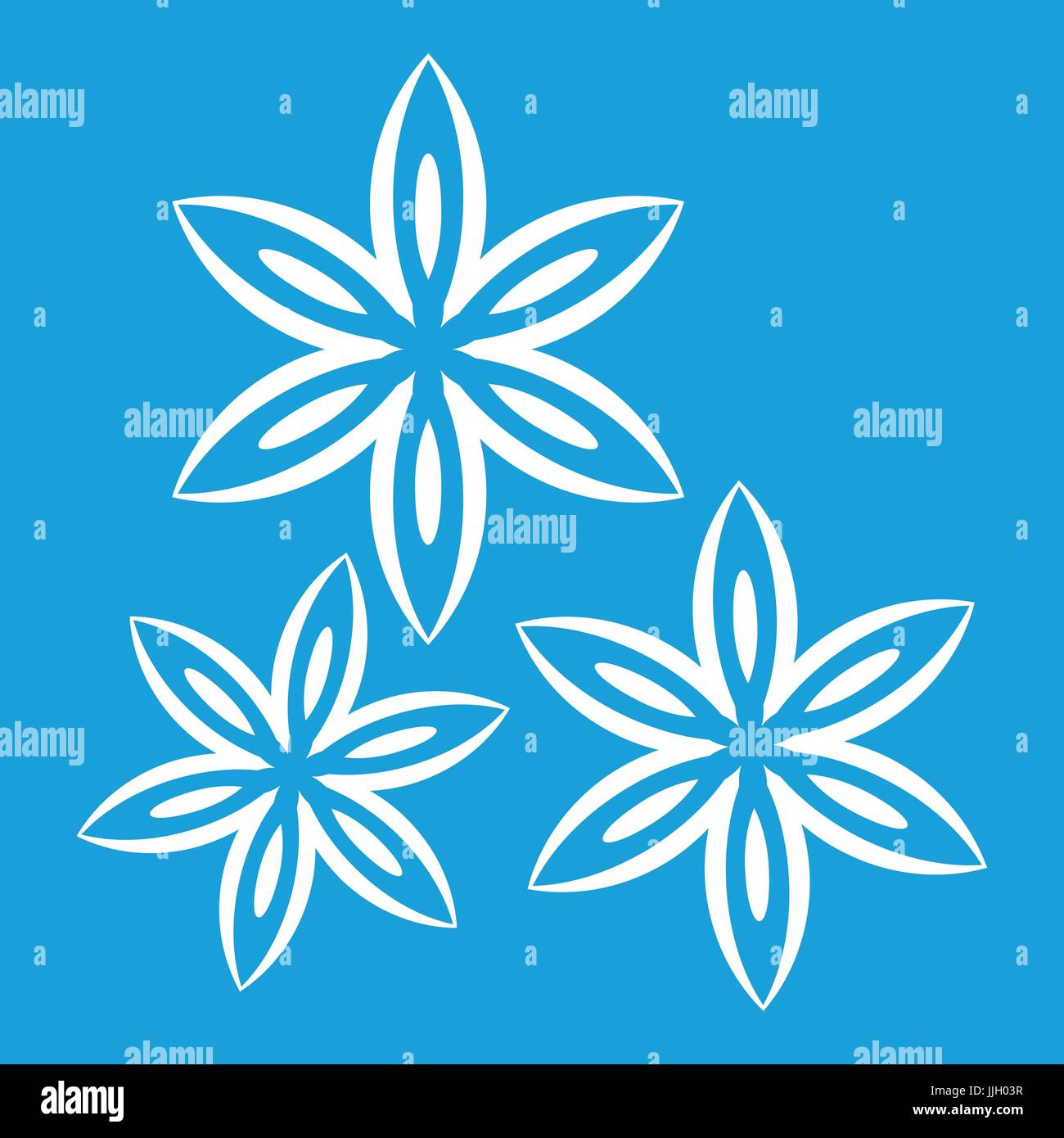 Star anise icon white Stock Vector Image & Art - Alamy