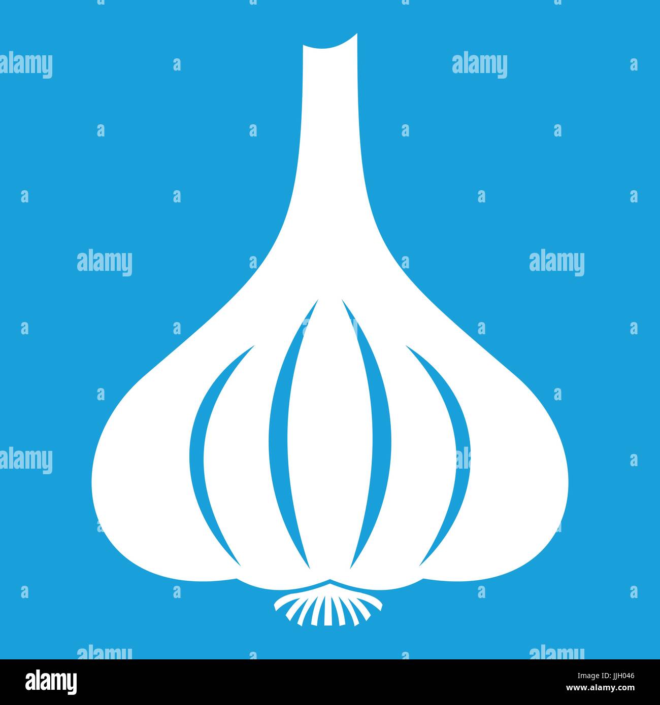 Garlic icon white Stock Vector Image & Art - Alamy