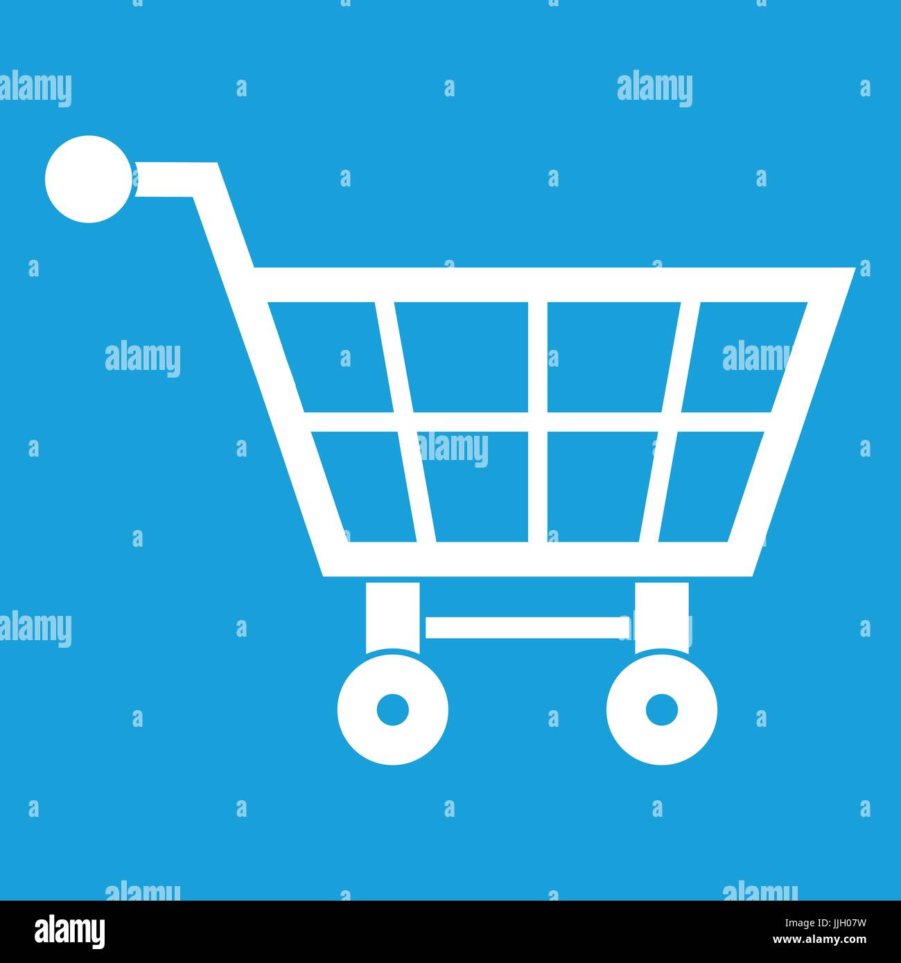 Shopping cart icon white Stock Vector Image & Art - Alamy