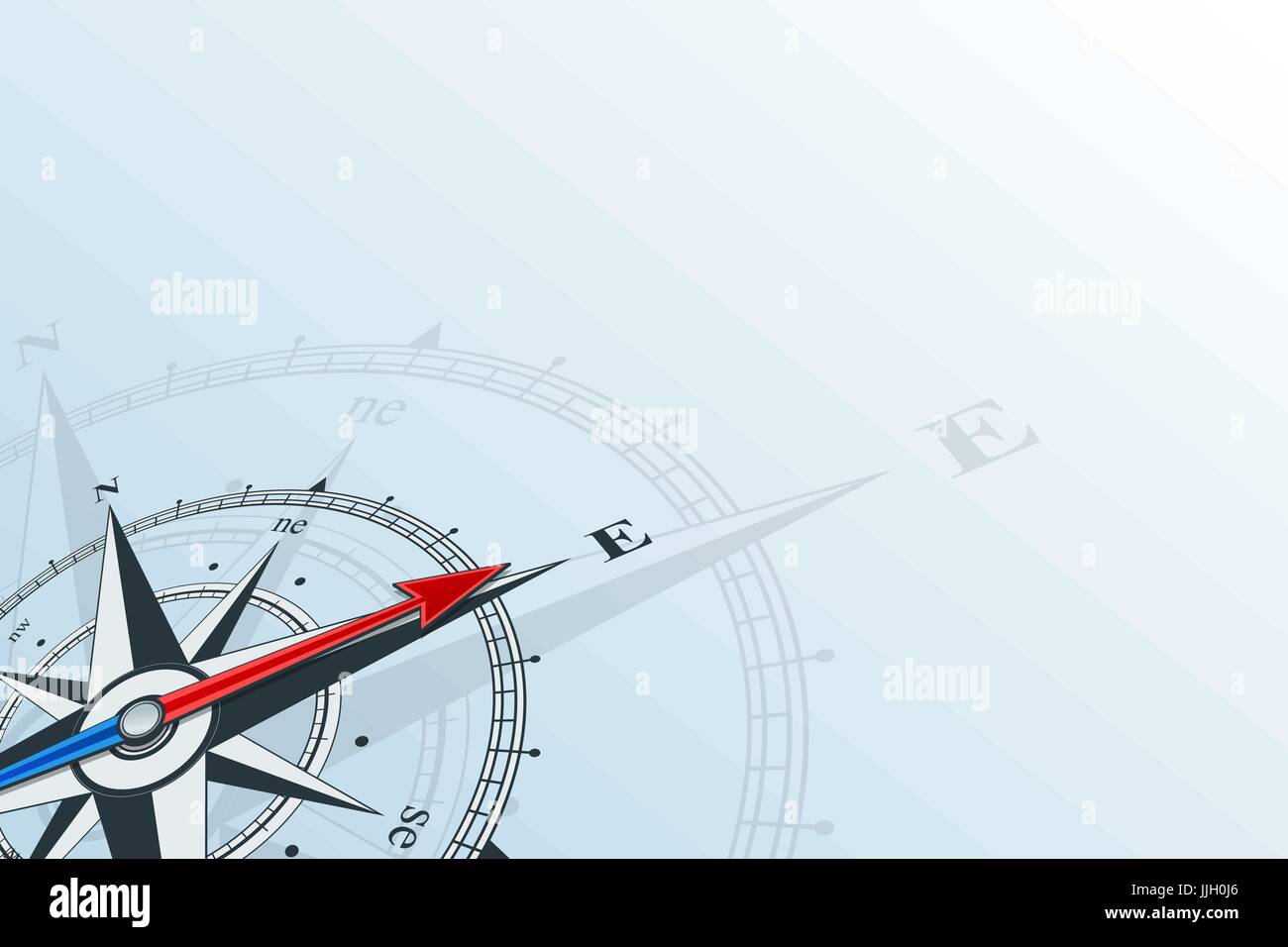 Compass vector pointing south hi-res stock photography and images - Alamy