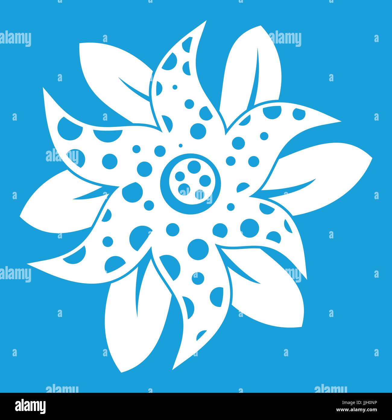 Flower icon white Stock Vector Image & Art - Alamy