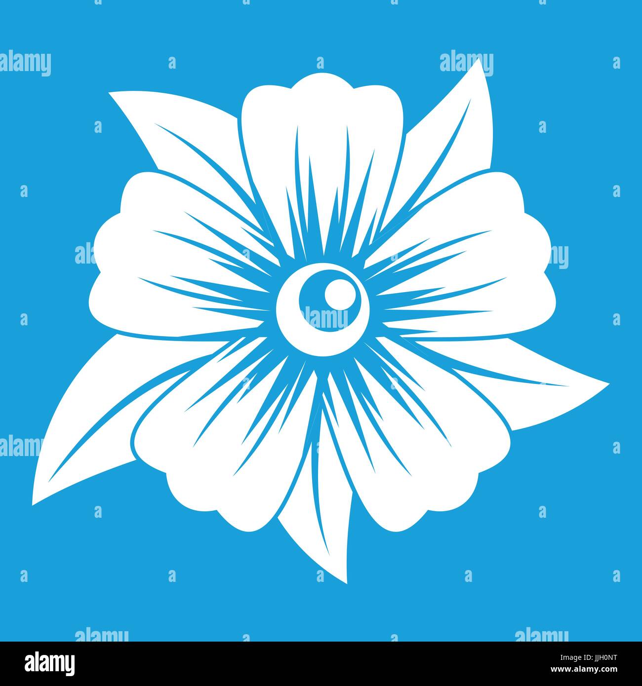 Flower icon white Stock Vector Image & Art - Alamy