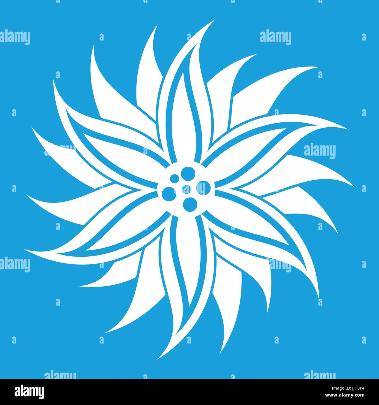 Flower icon white Stock Vector Image & Art - Alamy