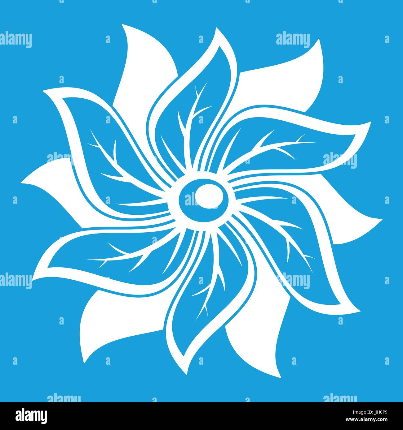 Flower icon white Stock Vector Image & Art - Alamy