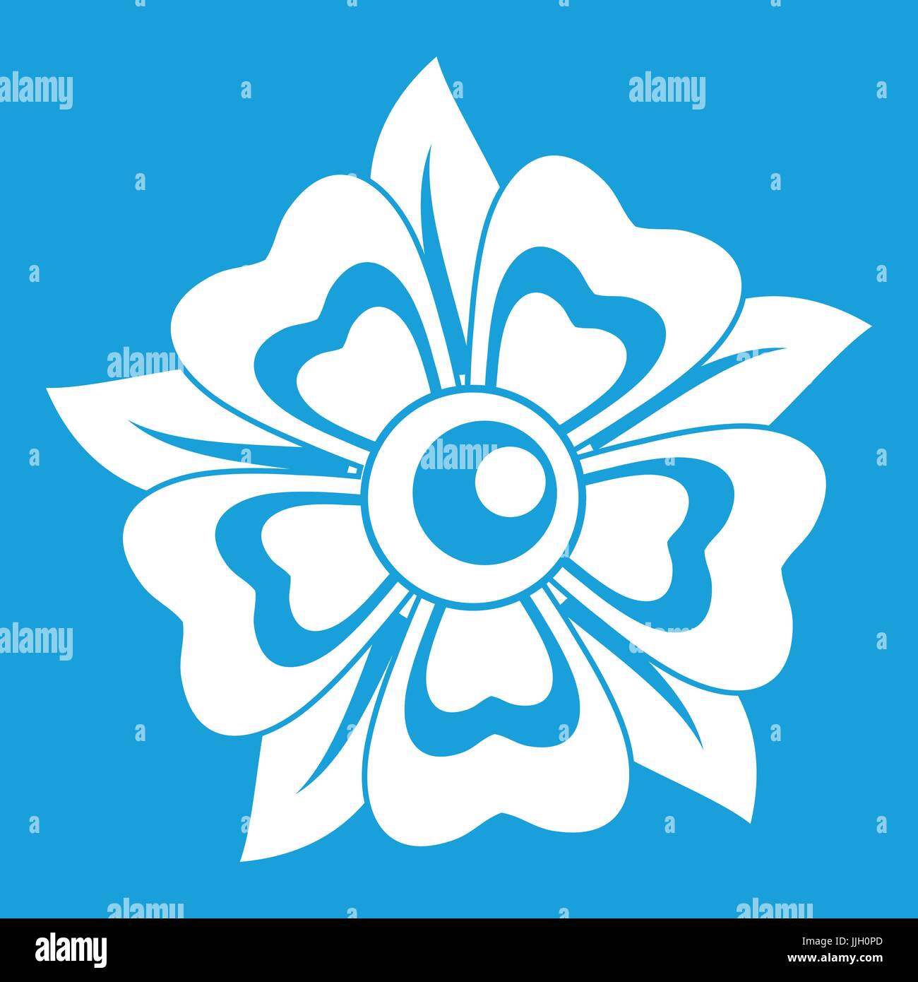 Flower icon white Stock Vector Image & Art - Alamy