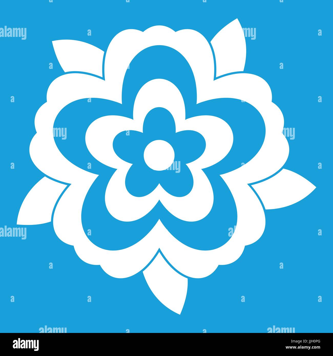 Flower icon white Stock Vector Image & Art - Alamy