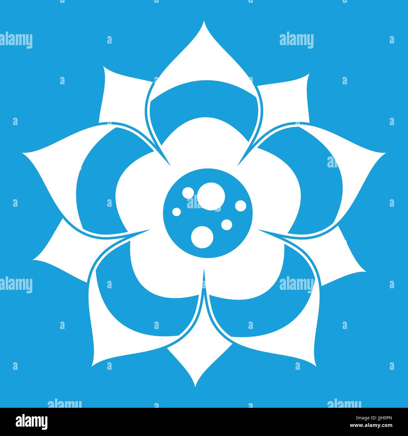 Flower icon white Stock Vector Image & Art - Alamy