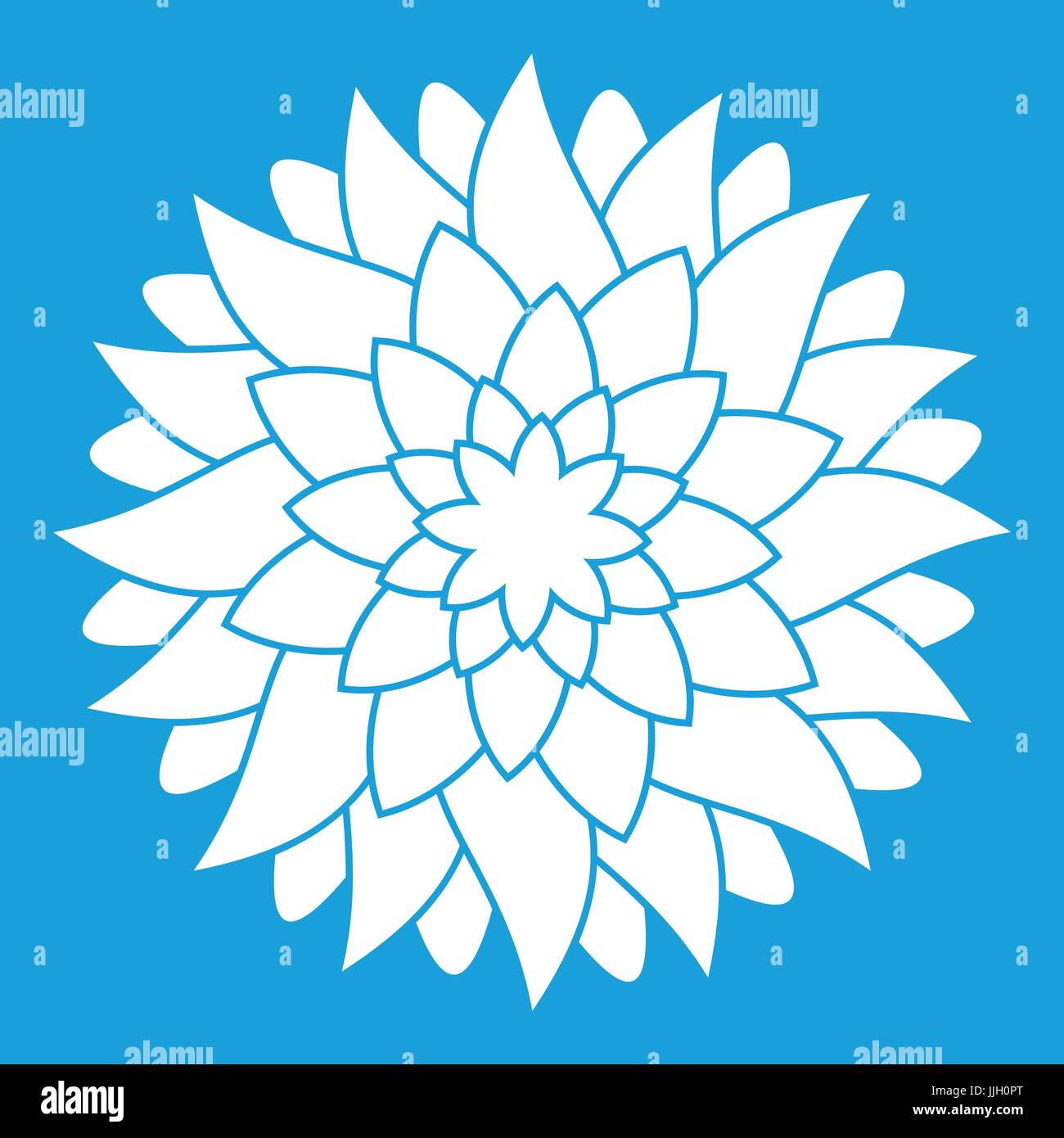 Flower icon white Stock Vector Image & Art - Alamy