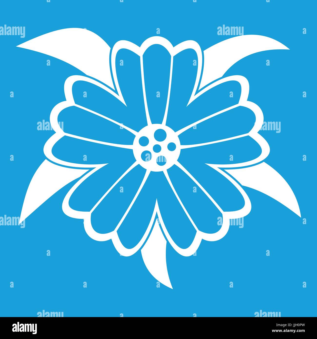 Flower icon white Stock Vector Image & Art - Alamy