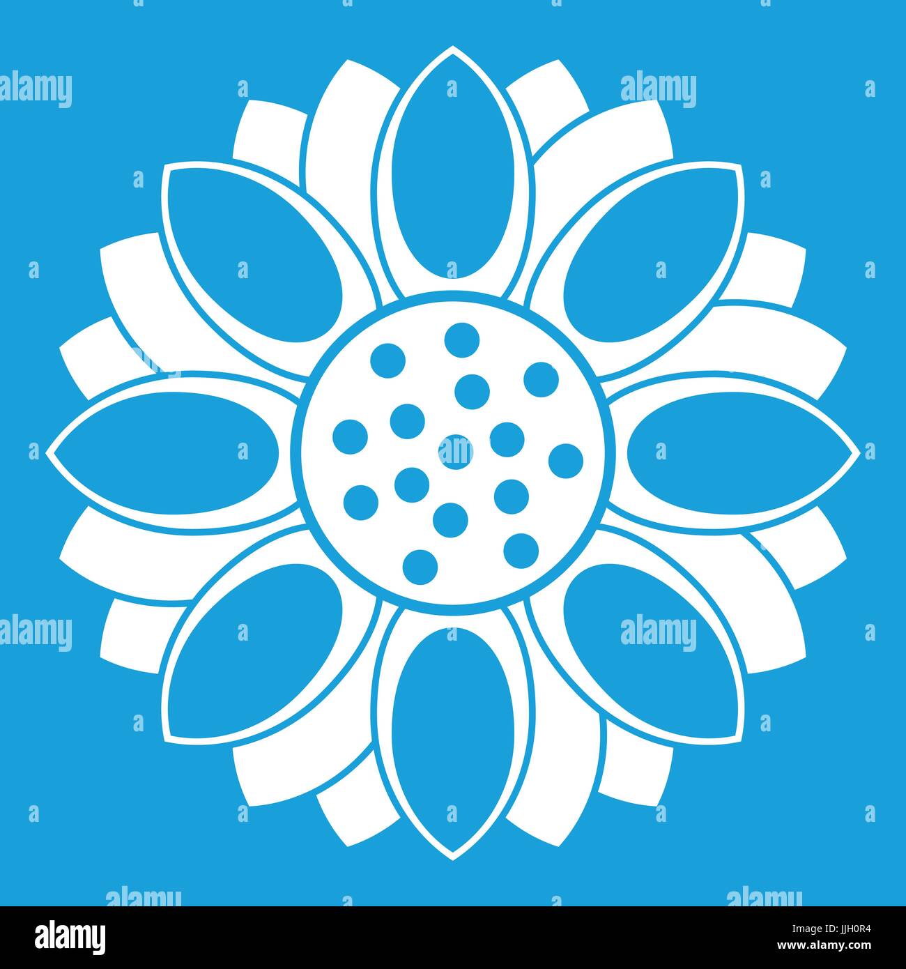Flower icon white Stock Vector Image & Art - Alamy