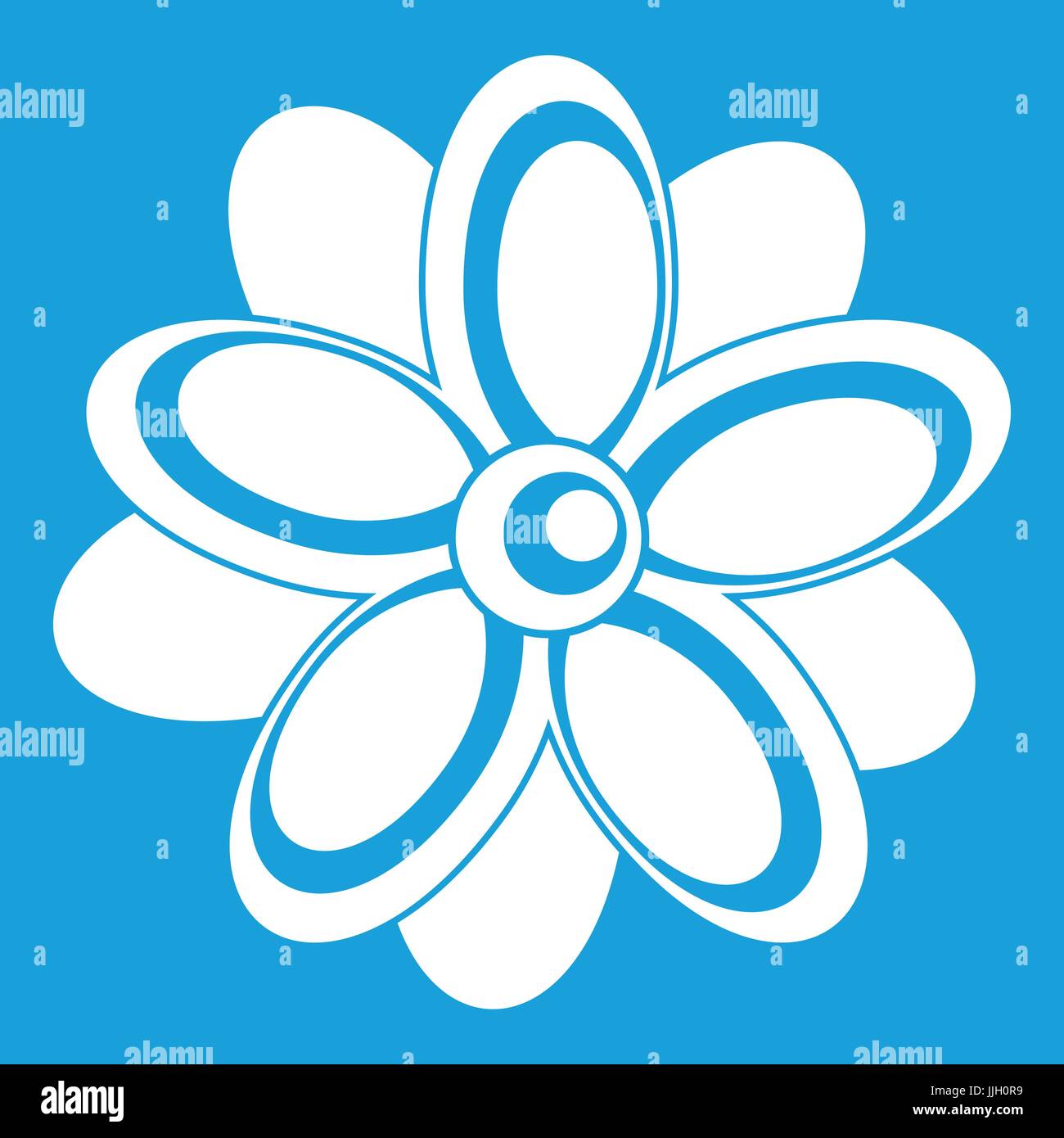 Flower icon white Stock Vector Image & Art - Alamy