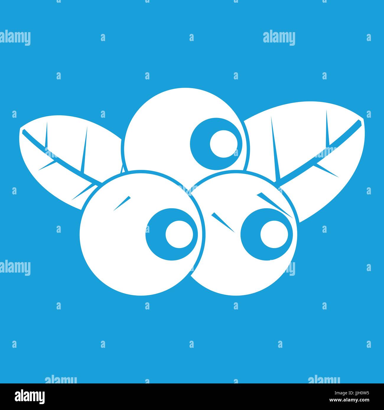 Blueberries icon white Stock Vector Image & Art - Alamy