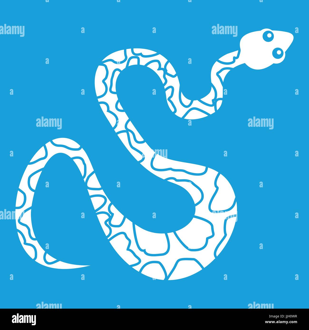 Spotted snake icon white Stock Vector Image & Art - Alamy