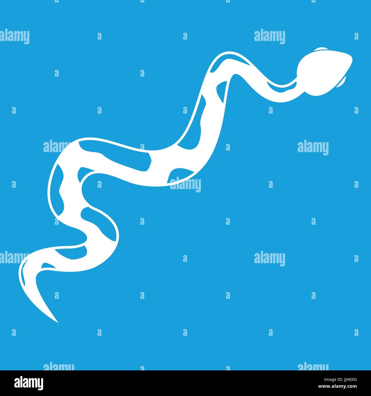 Creeping snake icon white Stock Vector Image & Art - Alamy