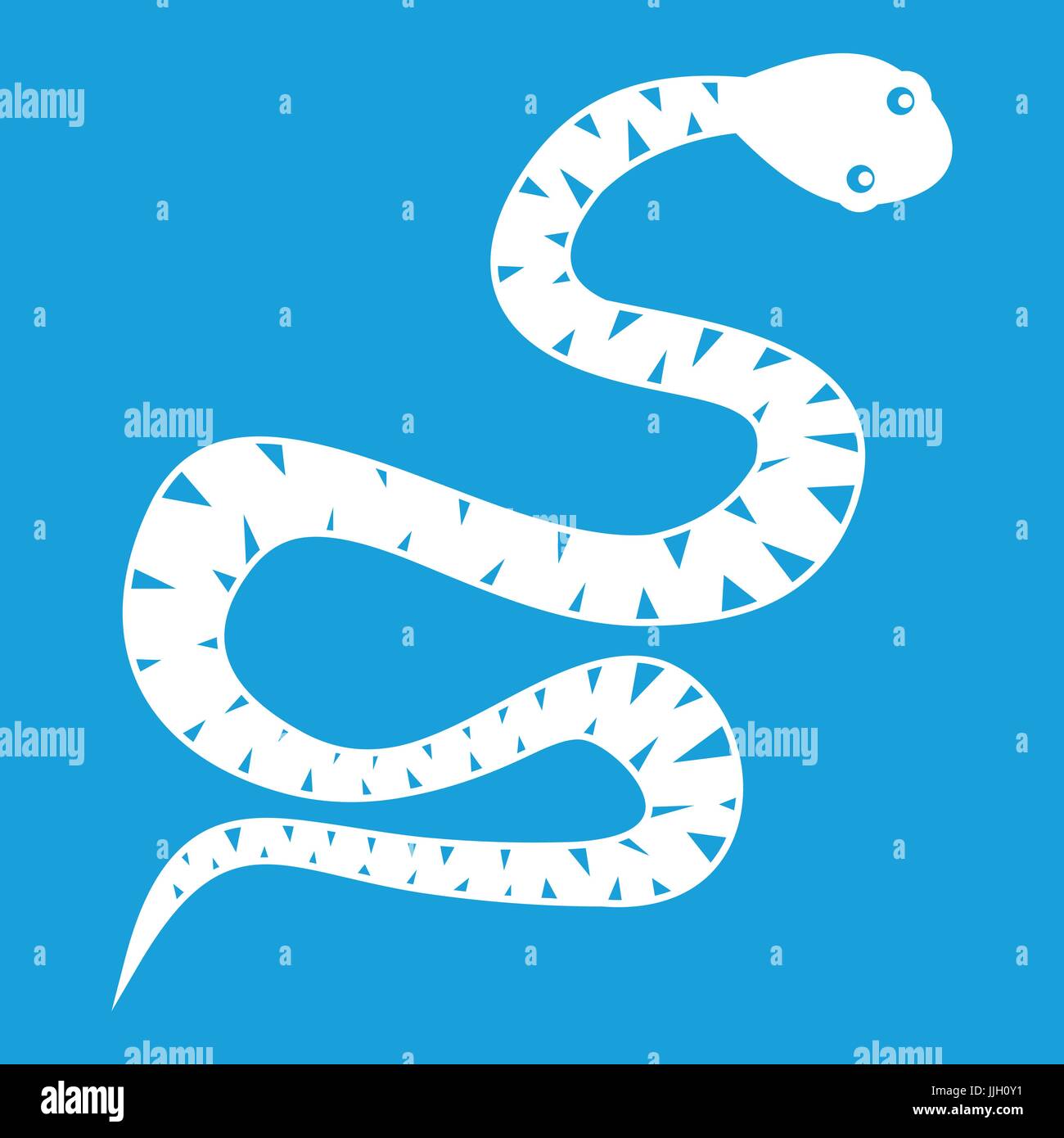 Snake wriggling icon white Stock Vector Image & Art - Alamy