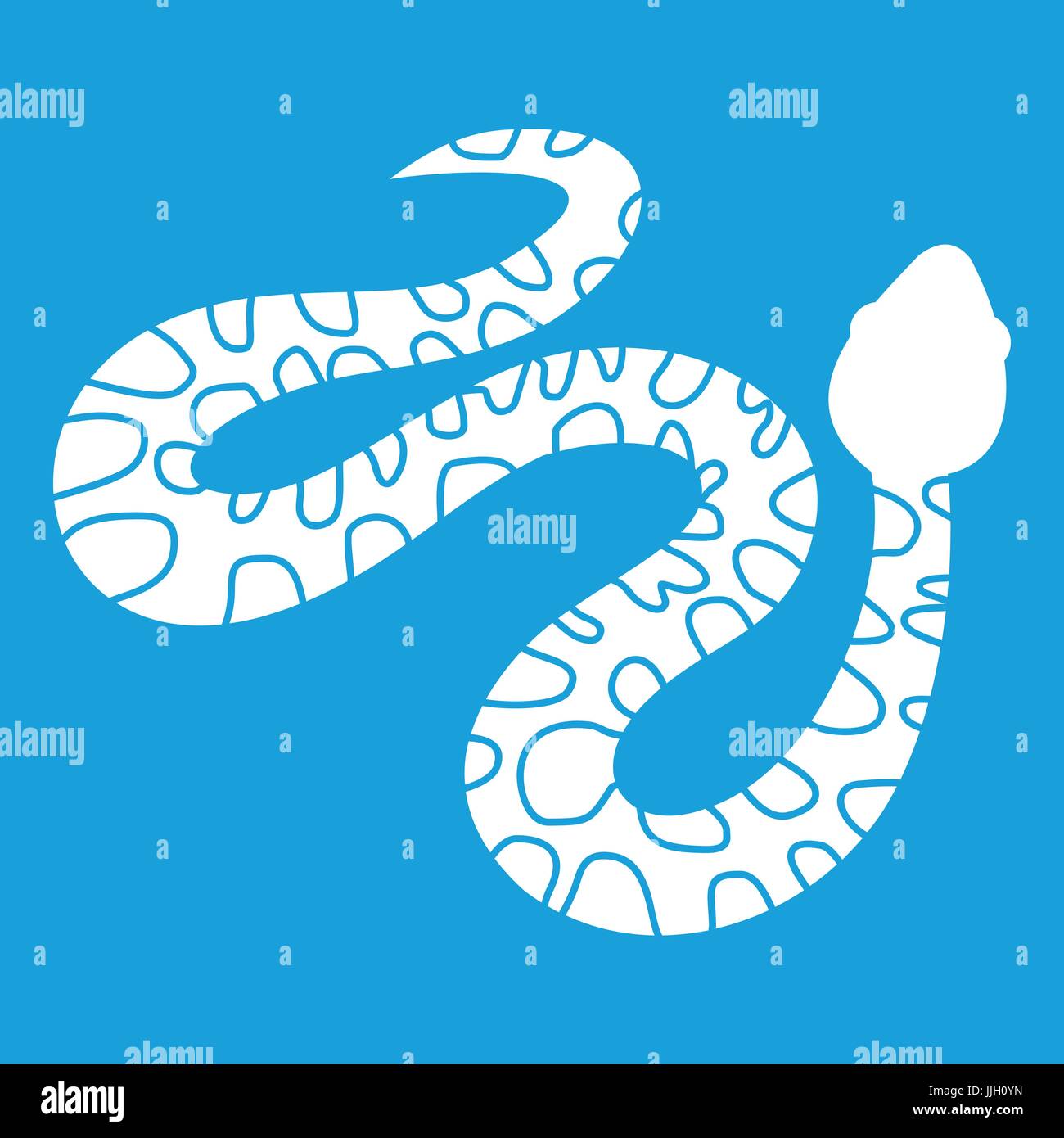 Spotted snake icon white Stock Vector Image & Art - Alamy