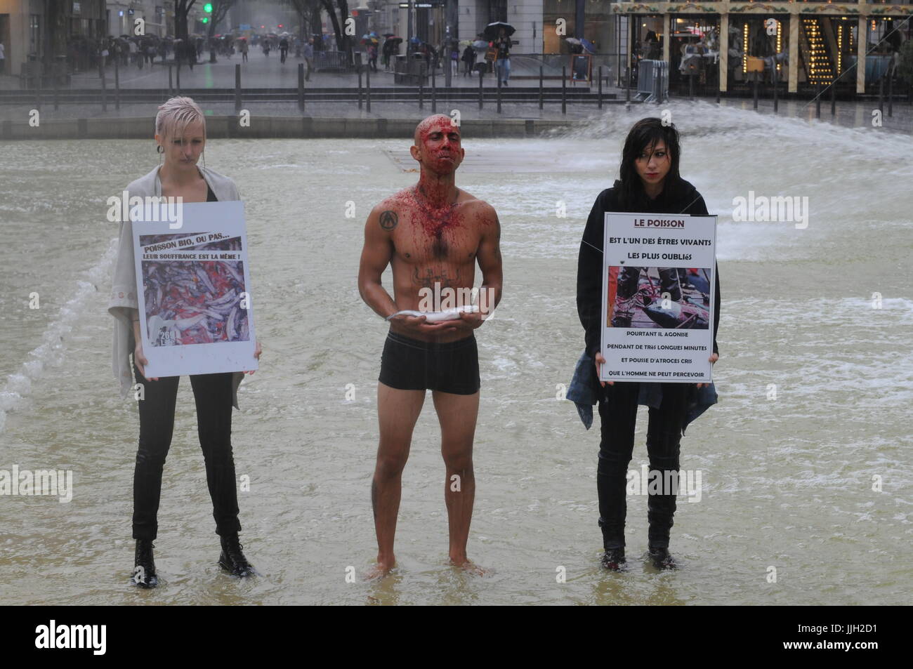 L269 animals rights defenders protest fishing and fish consummation ...