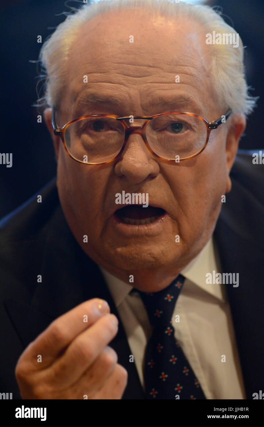 Jean-Marie Le Pen attends XVth National Front Congress in Lyon (France ...