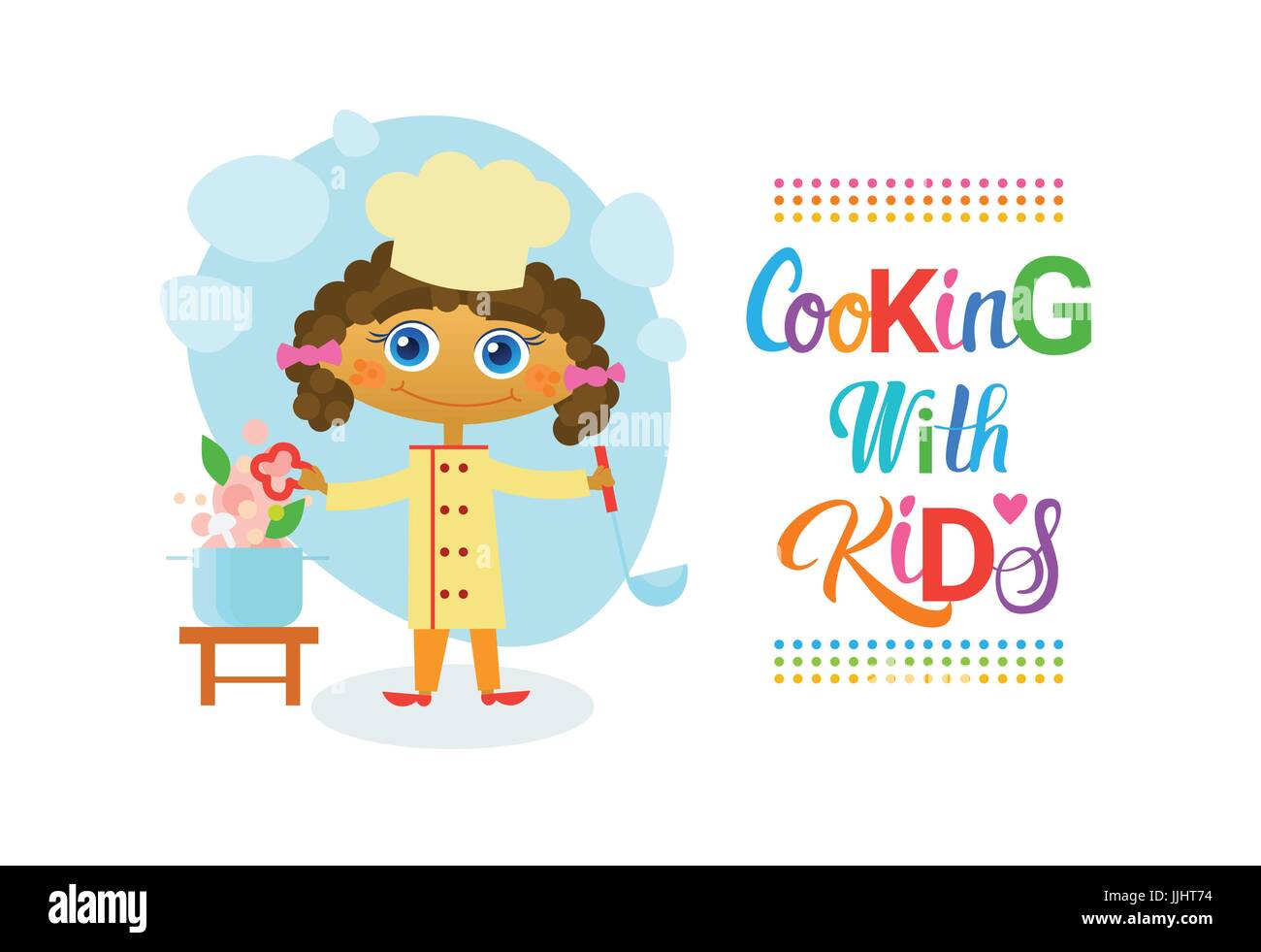 Cartoon chef kids baking cooking hi-res stock photography and images ...