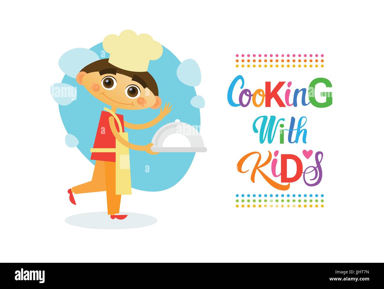 Cartoon chef kids baking cooking hi-res stock photography and images ...