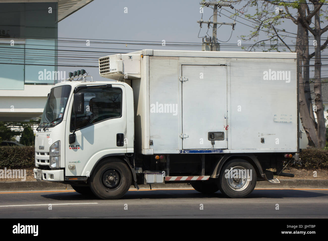 CHIANG MAI, THAILAND -MARCH 3 2017: Cold Container Truck for Ice ...