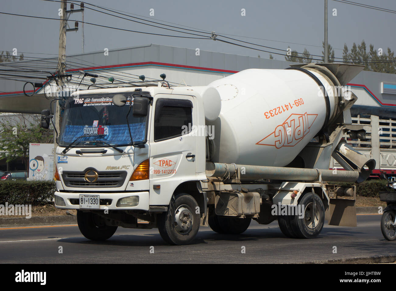 CHIANG MAI, THAILAND -MARCH 3 2017: Cement truck of TPAC company. Photo ...