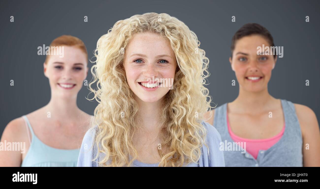 College students against grey background Stock Photo - Alamy
